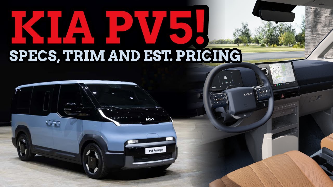 Kia PV5 Fully Unveiled! Options, Specs, & Why It Might Not Come to ...