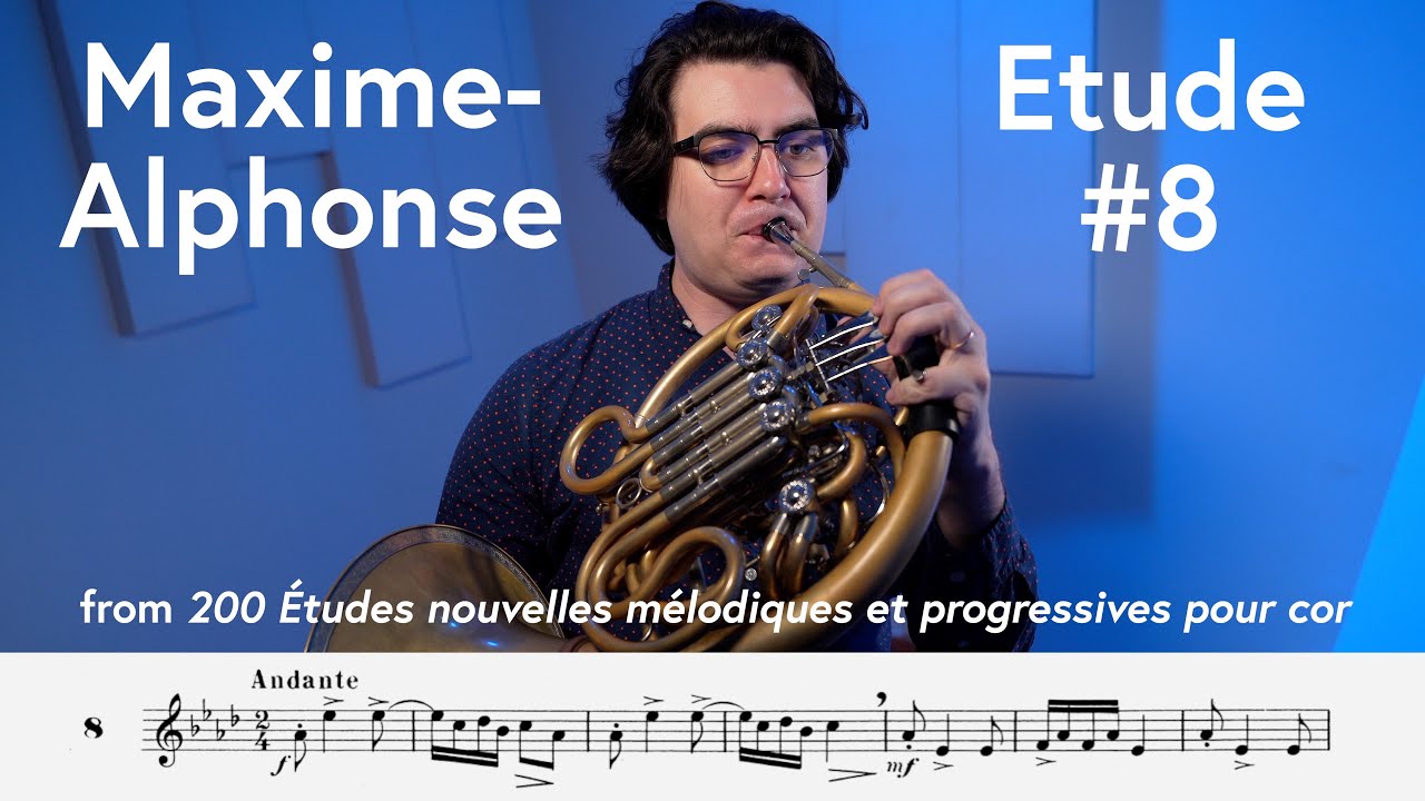 Maxime-Alphonse, Book 1, Etude No. 8 | Scott Leger, Horn - YouTube