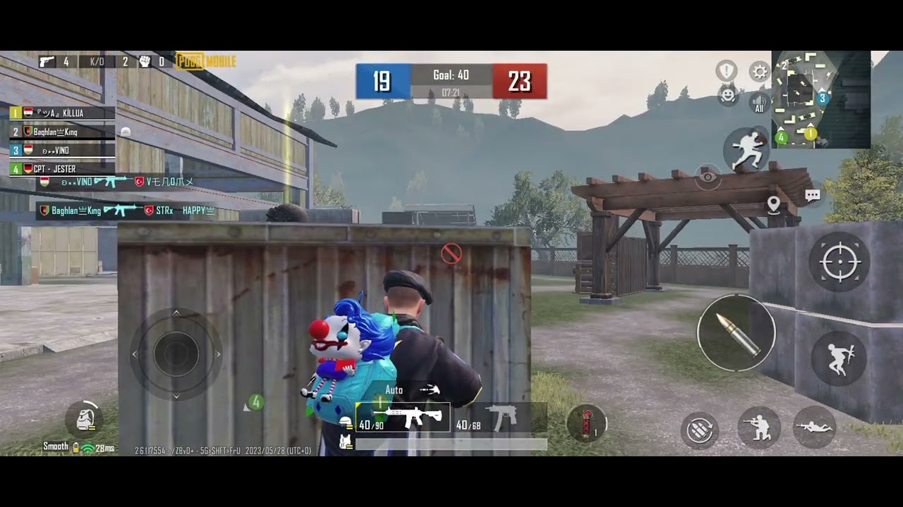 4vs4 game pobg mobile - YouTube