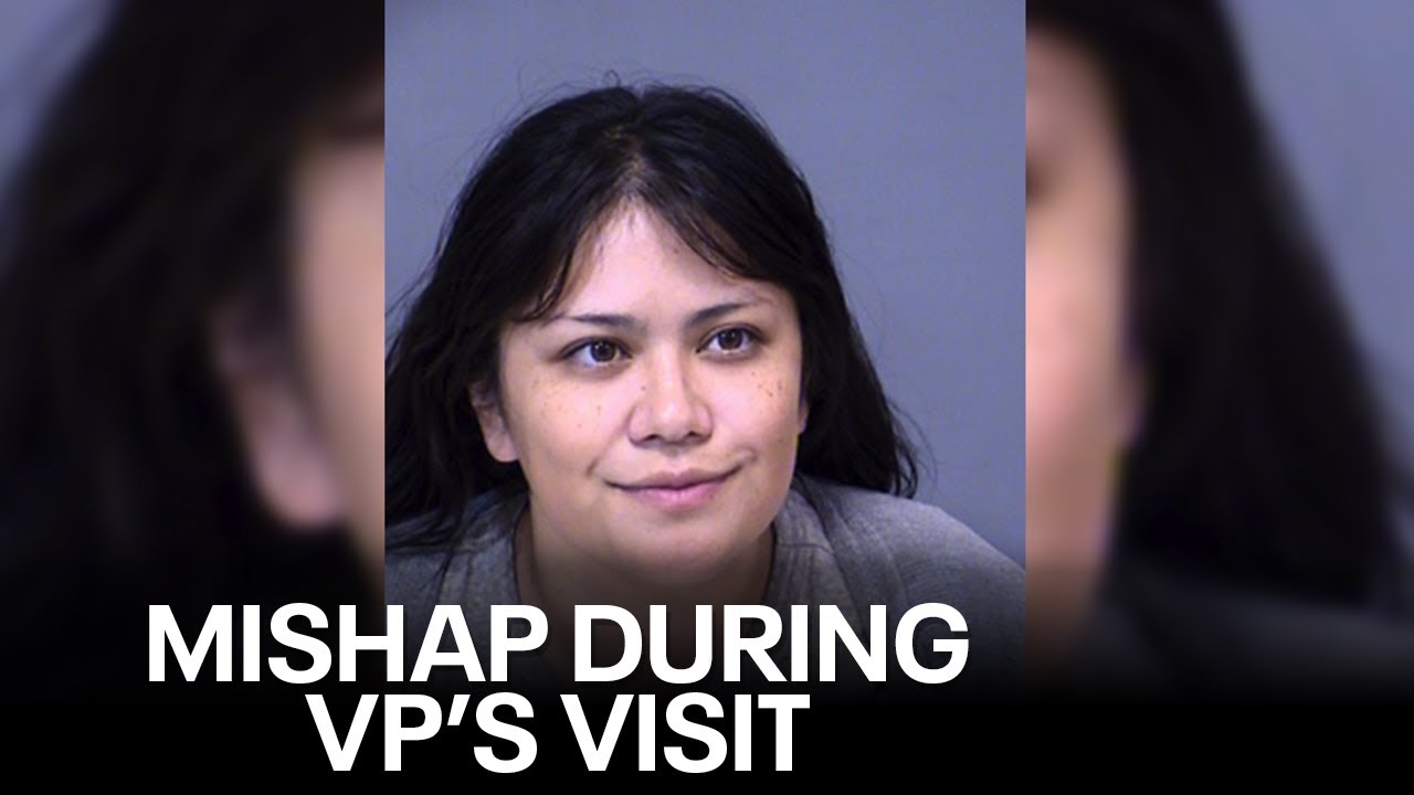 VP Kamala Harris' motorcade strewn with red liquid - YouTube