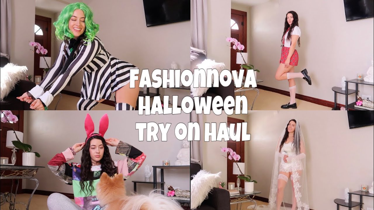 FASHIONNOVA HALLOWEEN COSTUME TRY ON HAUL 2024 - YouTube
