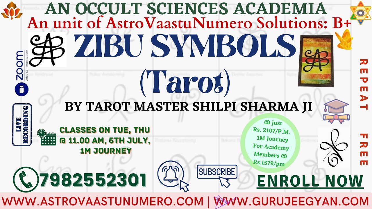 ZIBU SYMBOLS (TAROT) - Zibu Symbols Training | Zibu symbol for money ...