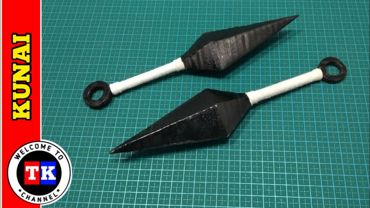 Membuat Kunai Naruto dari Kardus | How to Make Easy Kunai - Knifes ...