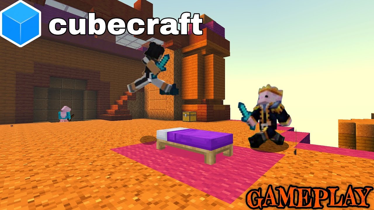 CUBECRAFT BEDWARS GAMEPLAY || WITH NEW CUSTOMISE CONTROL || 1.20.70 MCPE - YouTube