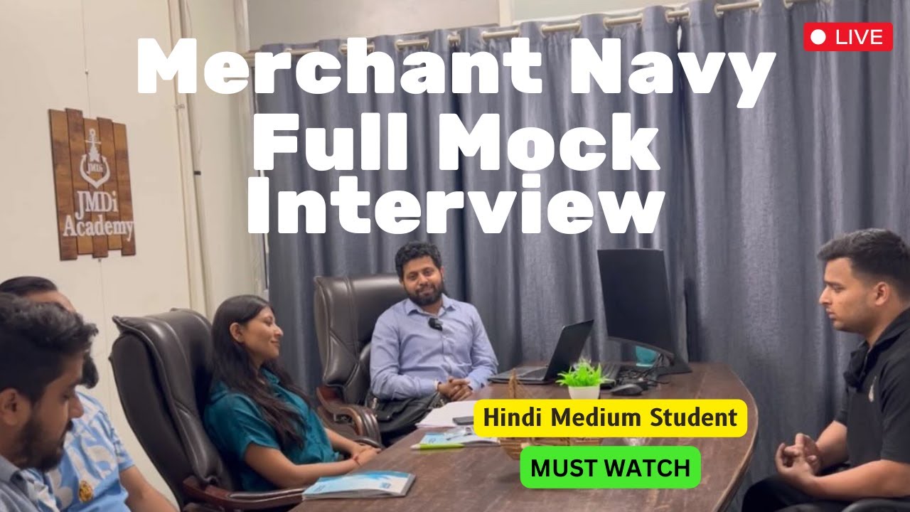 Merchant Navy Mock Interview Preparation at JMDI Academy | Ep 02 - YouTube