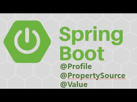 Springboot @Profile @PropertySource @Value - YouTube