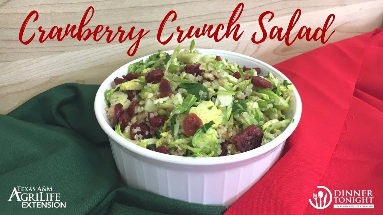 Cranberry Crunch Salad - YouTube