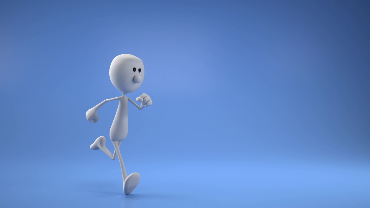 Animazione cartoon di una camminata e una corsa - YouTube