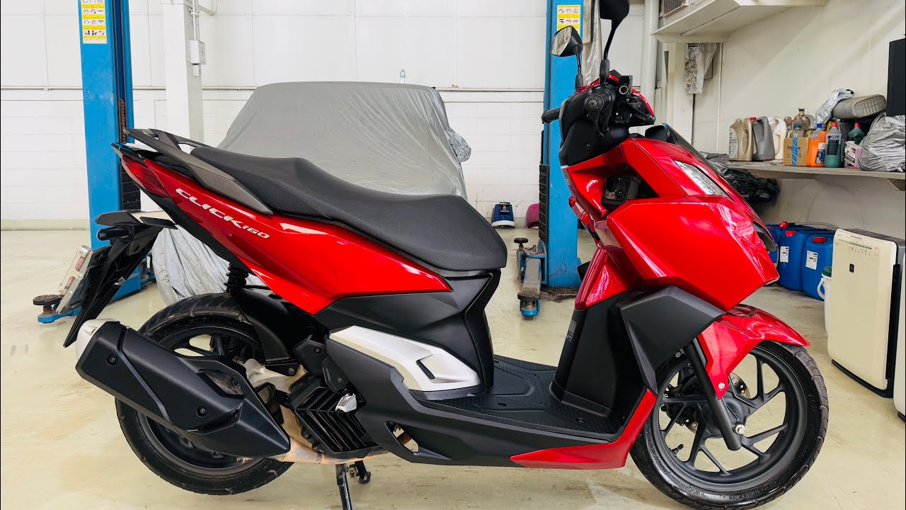 All New Honda Click 160 สีFurious Red R-B (แดง-ดำ) รถปี23 เจ้าของเดียว ...