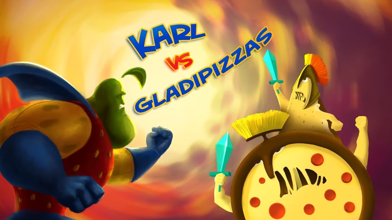 KARL vs GLADIPIZZAS 🍕 | Full Episodes | Cartoons For Kids | Karl ...