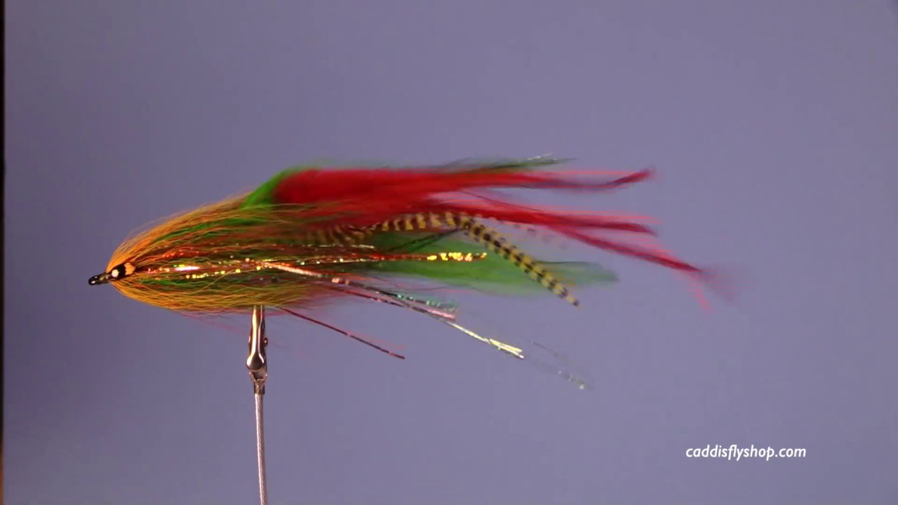 Green & Red Hollow Deceiver Fly for Peacock Bass and Golden Dorado ...
