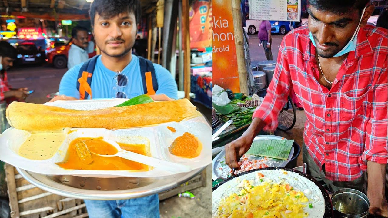 Murti Anna's Masala Dosa Only ₹35/- 🤤🌮| South Man Selling Authentic ...