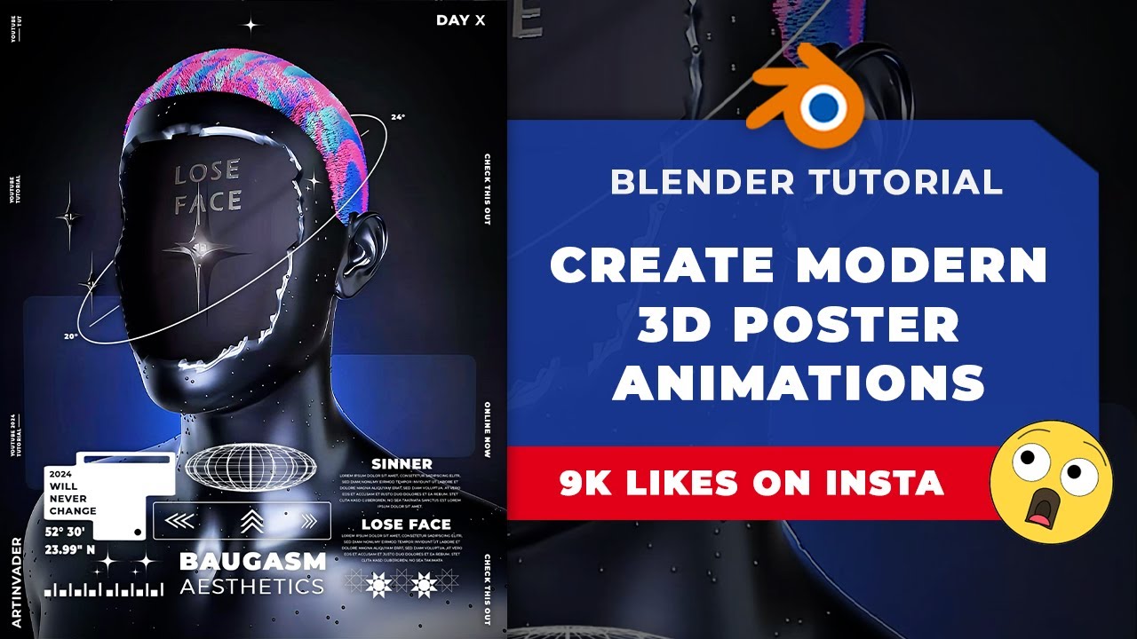 🖤🔐 UNLOCK THE SECRETS OF BAUGASM 3D POSER POSTER ANIMATIONS! 🔐🖤 Blender ...