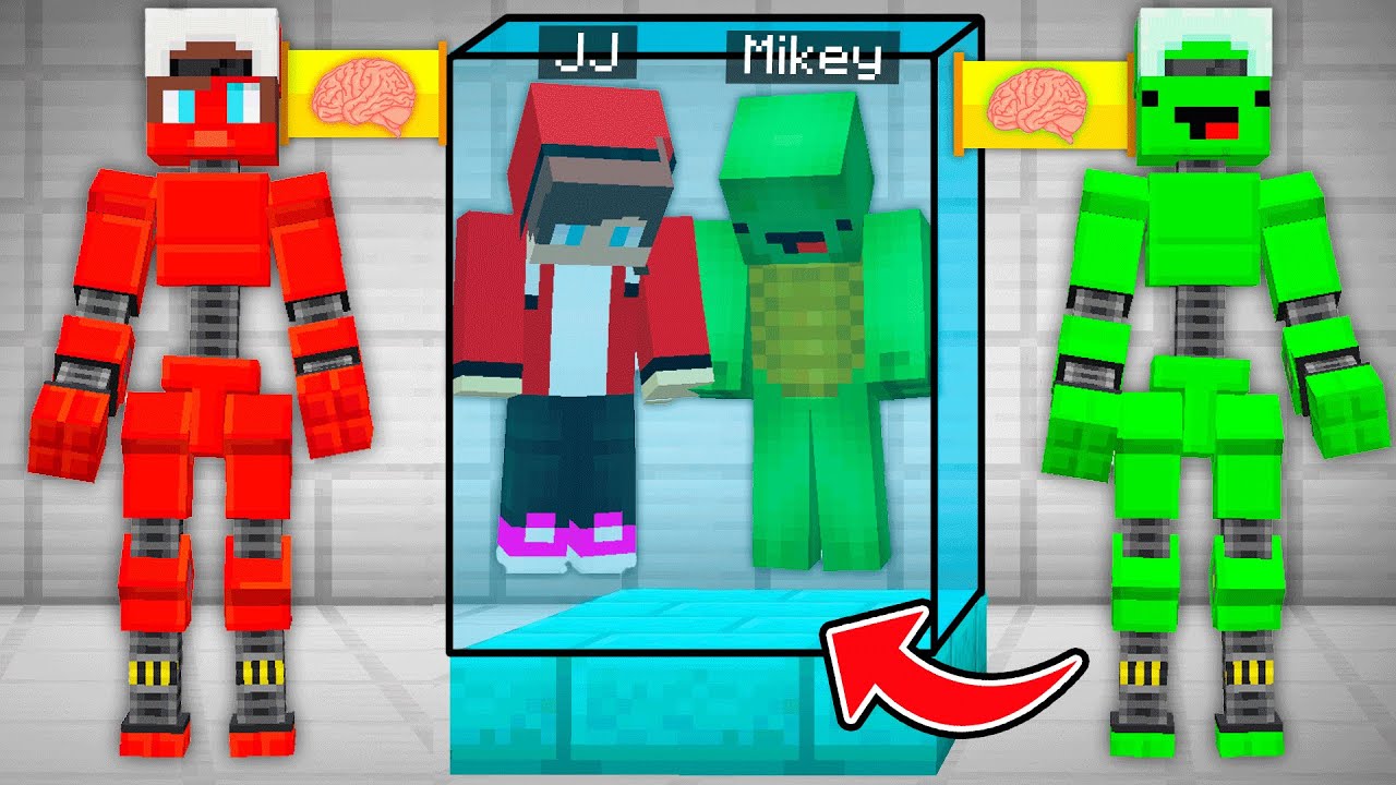 MAIZEN : Why JJ and Mikey Exchange Their Brains Into Robots Story - Minecraft Animation JJ ...