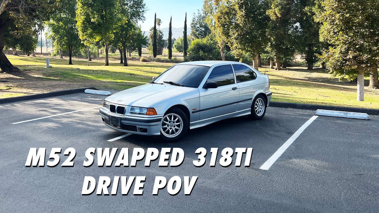 M52 Swapped 318ti E36 Drive POV ( Muffler Delete ) - YouTube