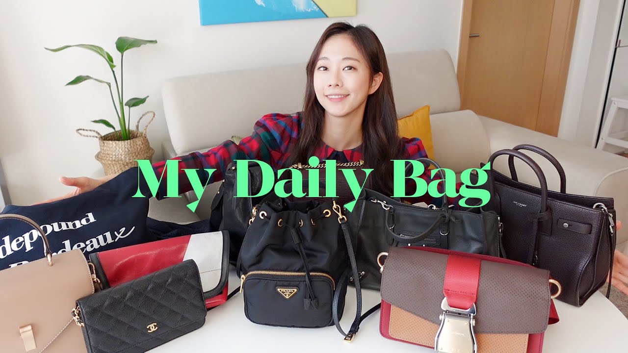 나의 최애 데일리백 9가지 👜♥️ MY DAILY BAG - YouTube