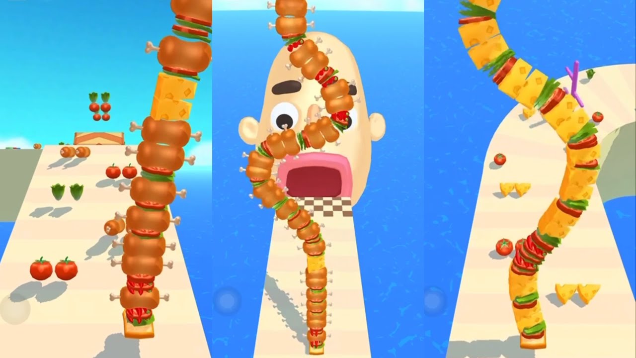 Sandwich runner game all levels-gameplay walkthrough - YouTube