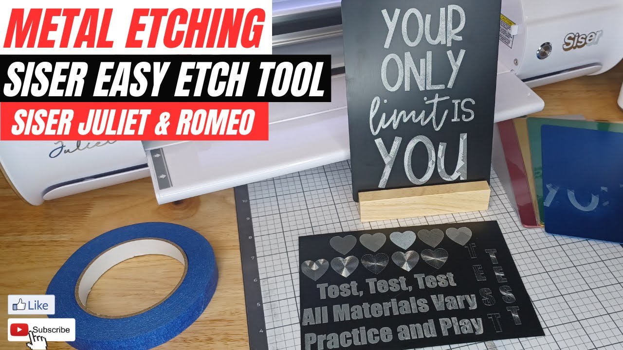 Etching on Metal with Siser Juliet & Romeo - Siser Easy Etch Tool - YouTube