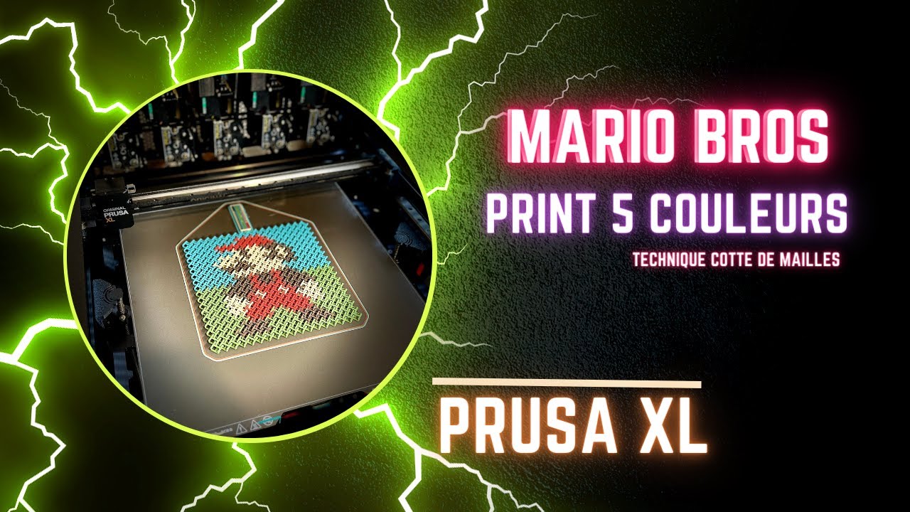 🌸 Impression 3D - MARIO BROS - Chainmail - Prusa XL 5 Têtes d’outils ...