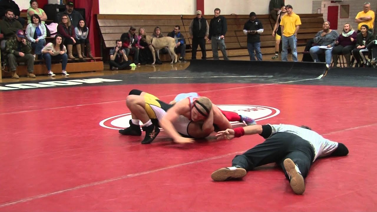195lbs Alex Griffis Mt Greylock vs Tyler Klose Taconic 12 16 15 - YouTube