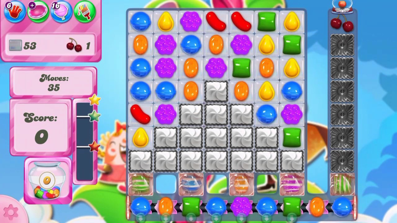 Candy Crush Saga Level 1819 No Boosters - YouTube