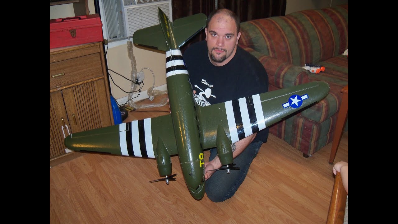 Dynam C47 Skytrain / Skybuss Maiden Flight. - YouTube