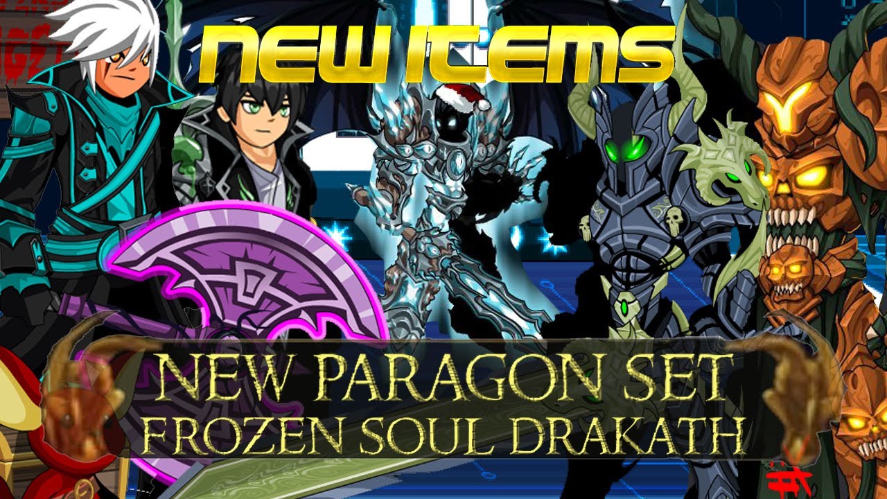 AQW New Paragon Set + Frozen Soul Drakath! | Plus Crystallis Veteren ...