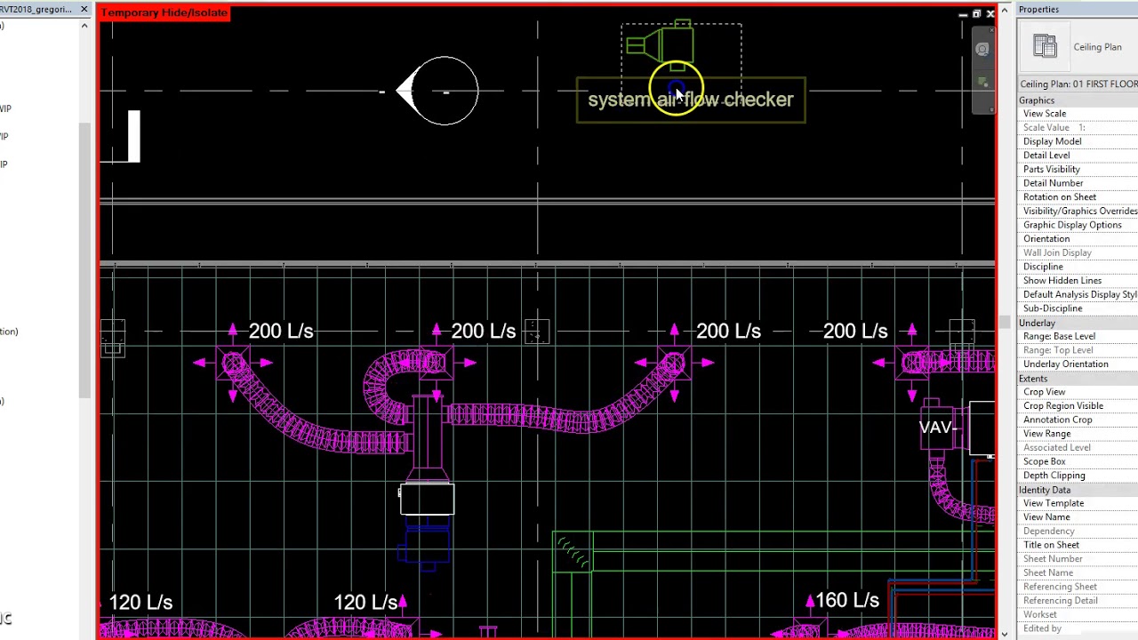 HVAC revit Airflow calibration - YouTube