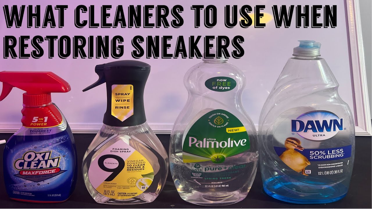 What cleaners are best for restoring sneakers?? - YouTube