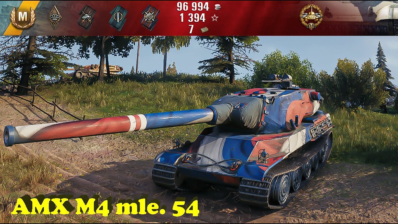 AMX M4 mle. 54 - World of Tanks UZ Gaming - YouTube