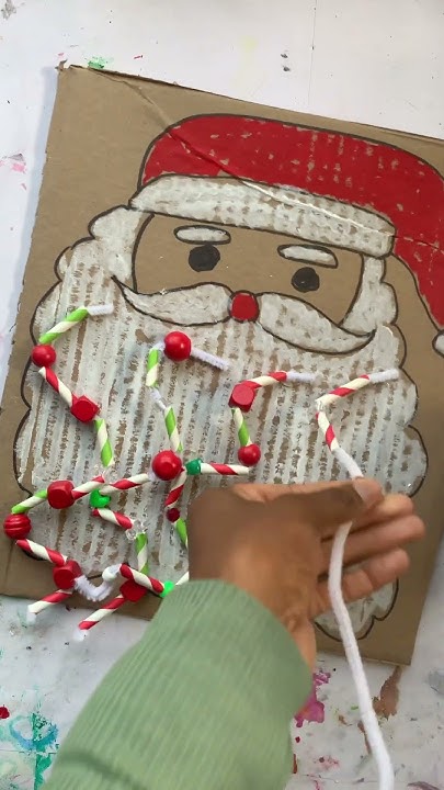 Decorate Santa's Beard Easy Christmas Activity for Kids - YouTube