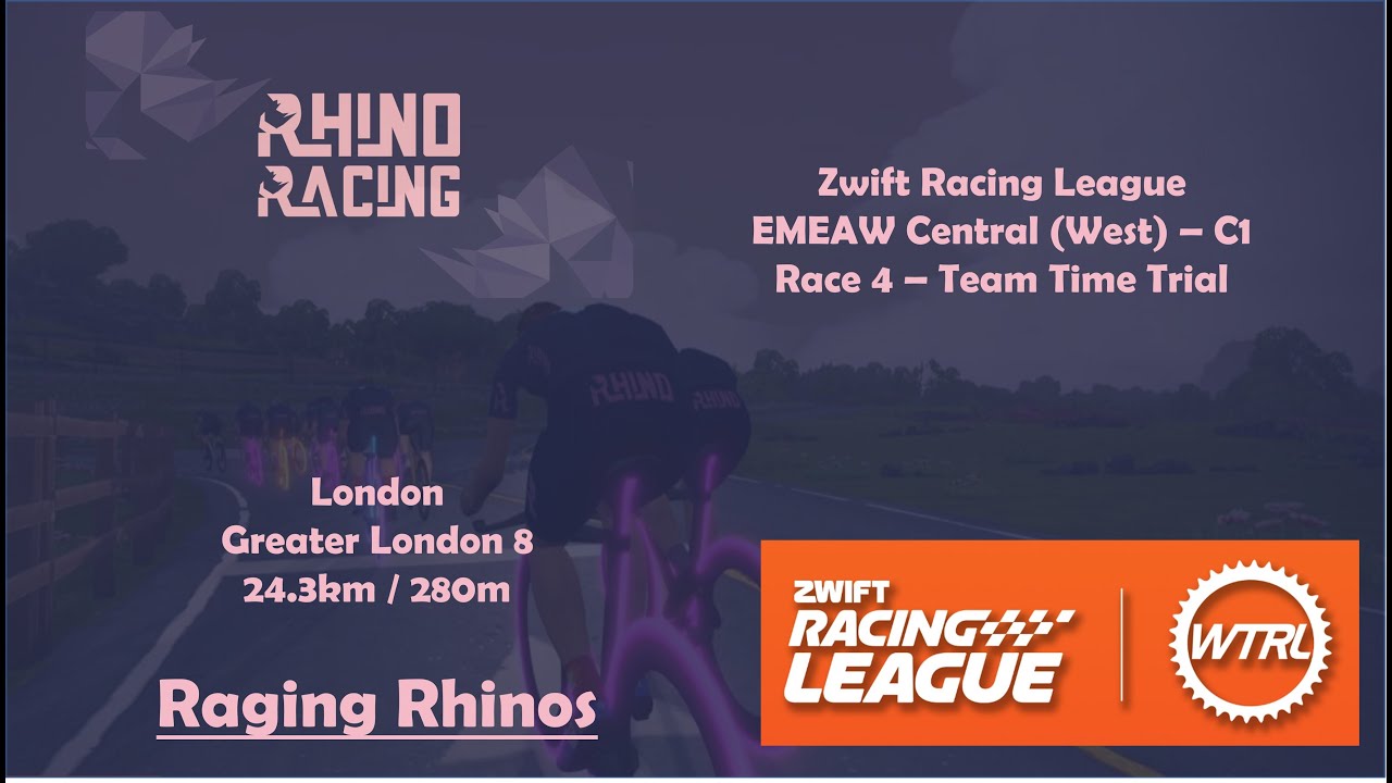 Rhino Racing | Zwift Racing League EMEAW Central (West C1) - Race 4 ...