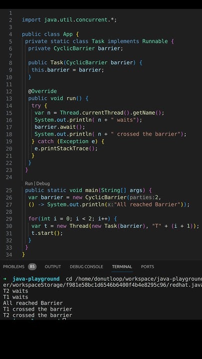 Advanced Java: Working with CyclicBarrier for Efficient Thread Management - YouTube