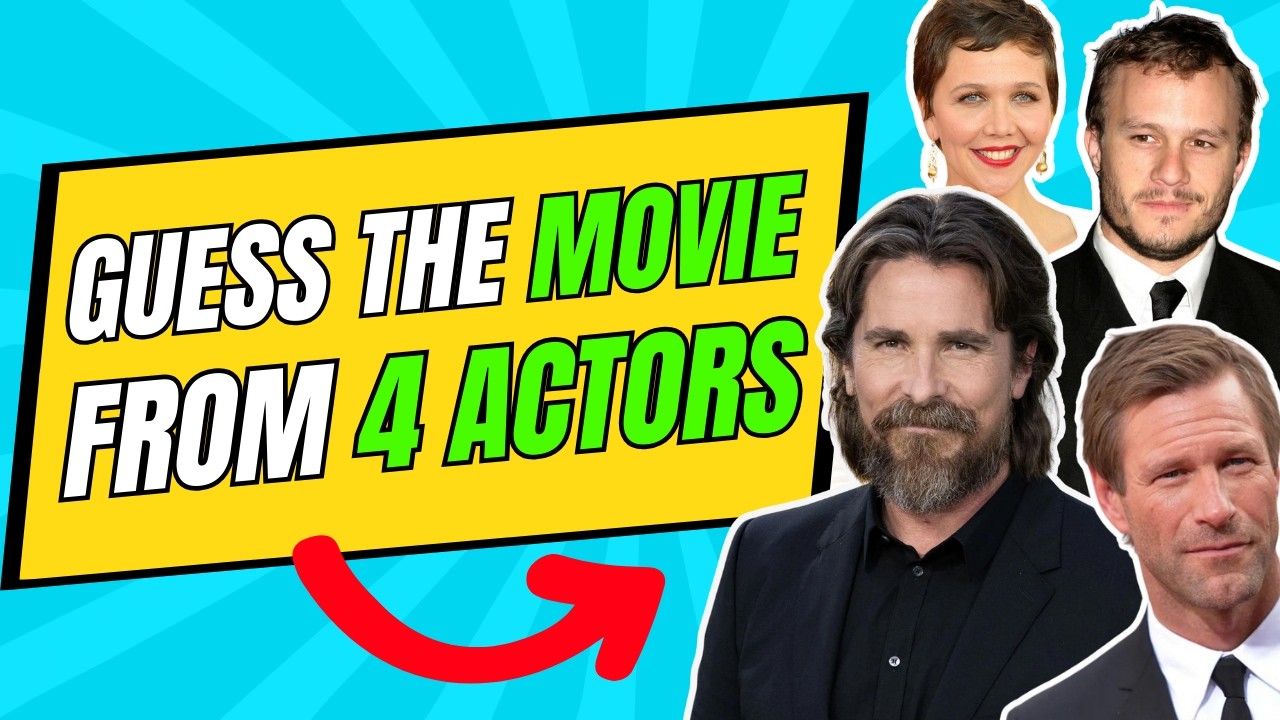 Guess the Movie from the 4 Actors Challenge! - YouTube