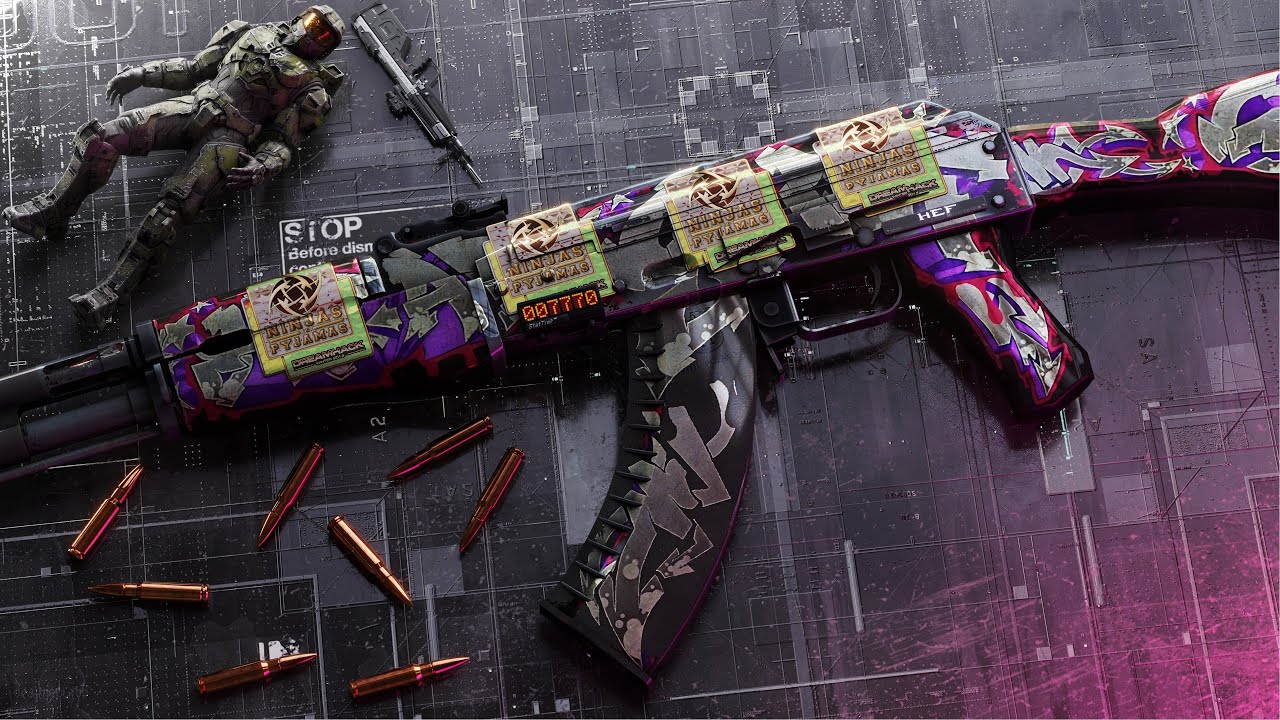 CSGO | AK-47 Headshot 4x DreamHack14 Ninjas in Pyjamas Holo | 3D RENDER ...