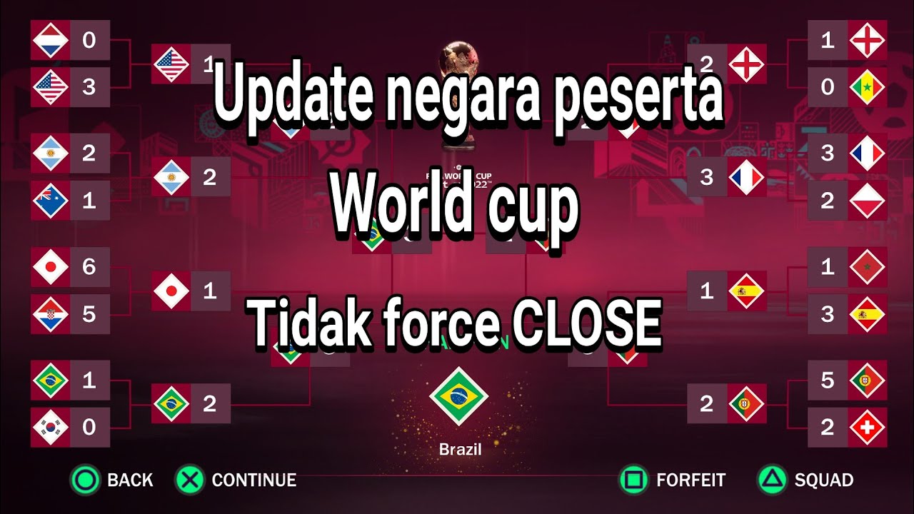 UPDATE TOURNAMENTS WORLD CUP FIX FORCE CLOSE FIFA16 ANDROID - YouTube