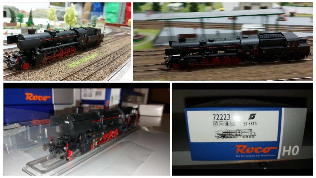 Roco 72223 La mitica Vaporiera Obb 52 3315 Mit Sound - YouTube