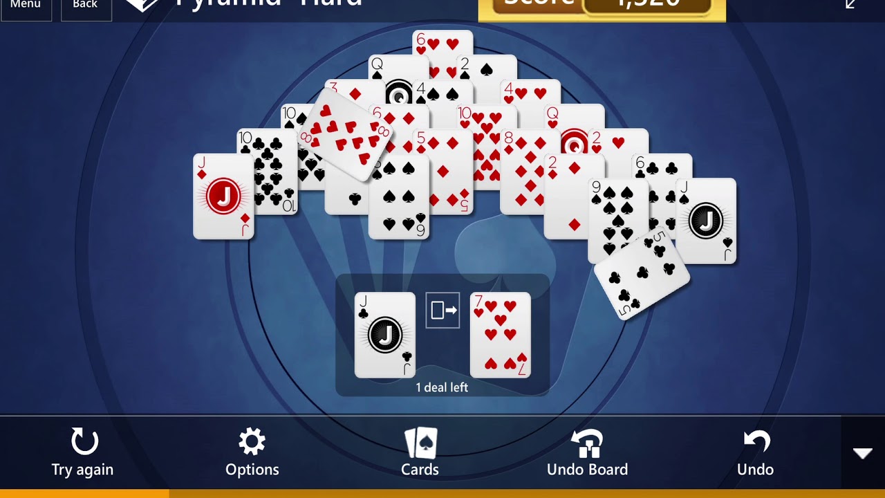 Microsoft Solitaire Collection: Pyramid - Hard - July 10, 2016 - YouTube