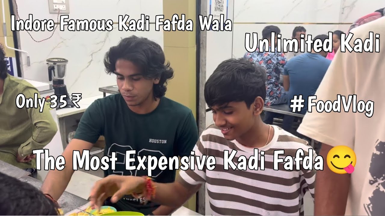 The Most Expensive Gujarati Kadi Fafda Wala | Indore Famous Gujarati ...