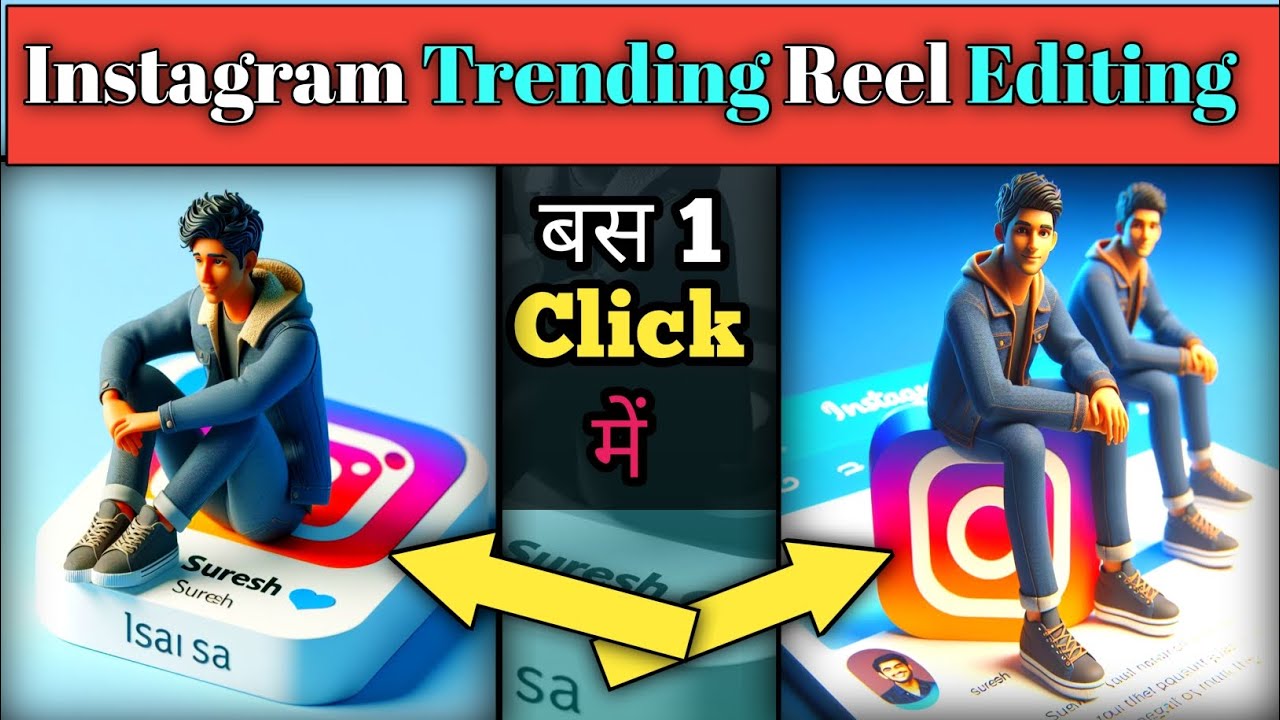 New Trending 3D AI Social Media Profile Name Photo Editing | Viral ...