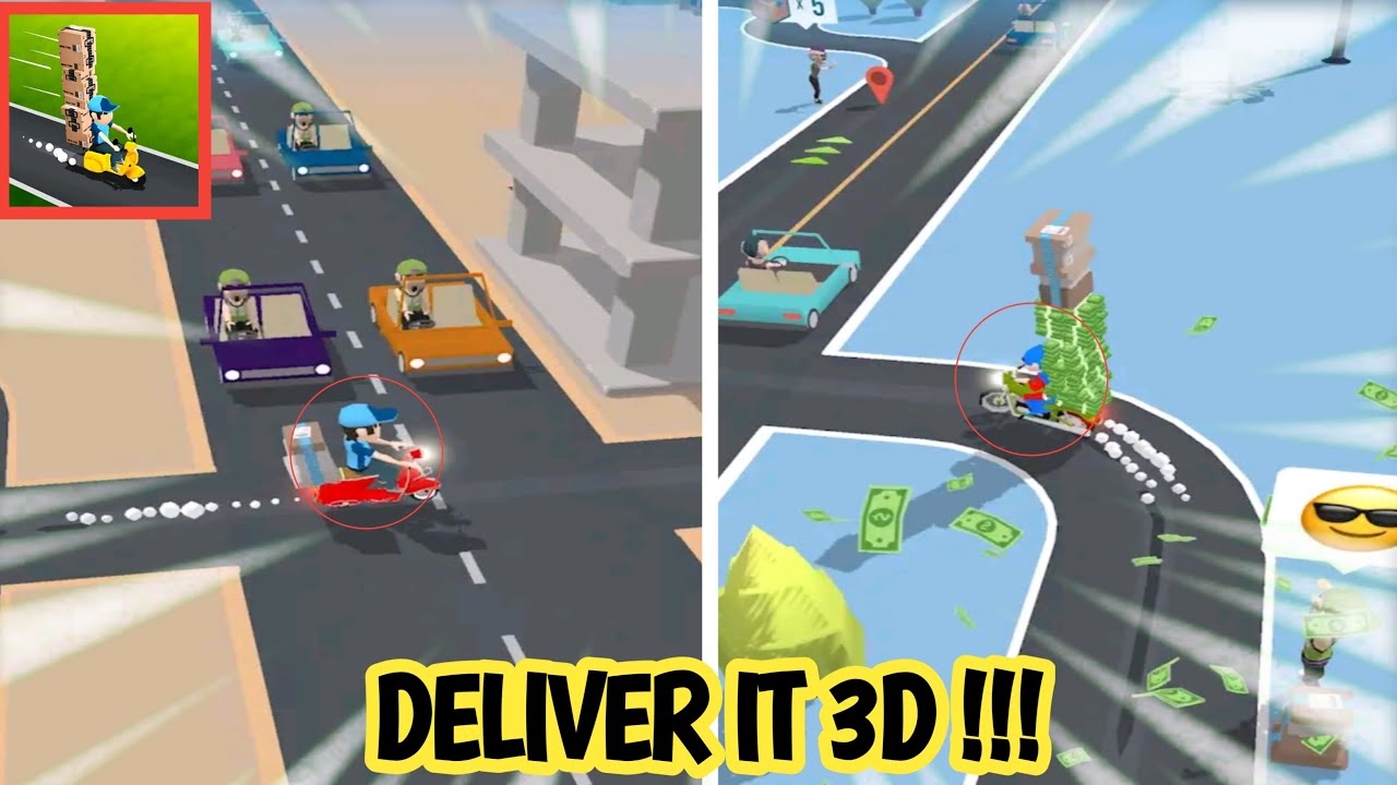 🛵GAME DELIVERY PACKAGES ANDROID | GAME DELIVER IT 3D | GAMEPLAY ...