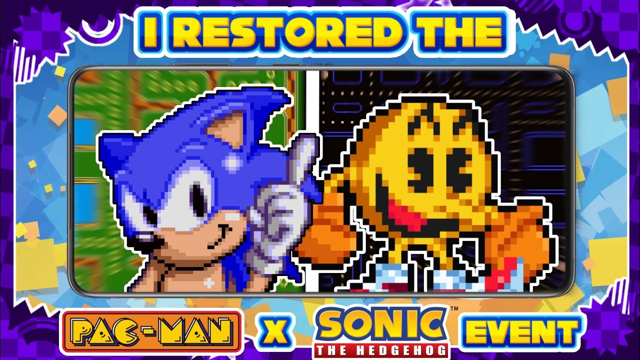 I Restored the PAC-MAN and Sonic the Hedgehog Crossover Event... - YouTube