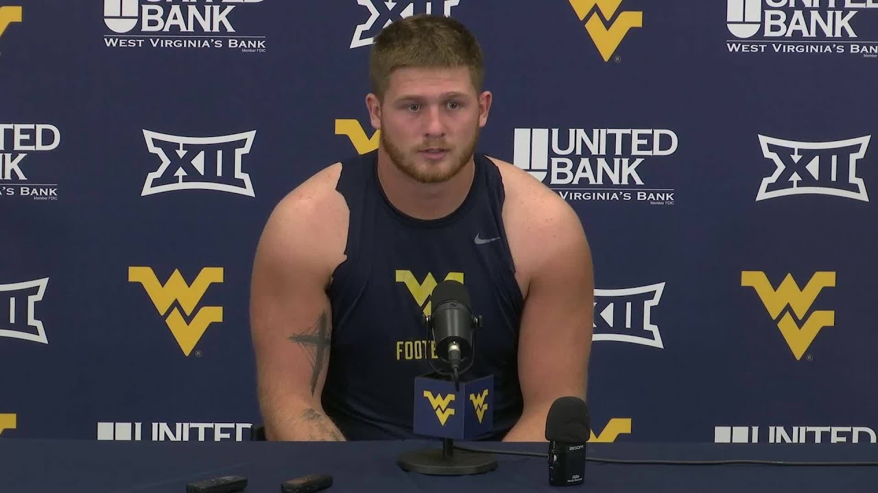 WATCH: WVU tight end Treylan Davis speaks with media ahead of Kansas ...