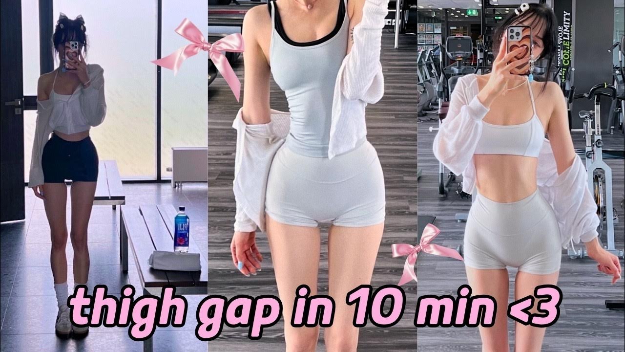 k-pop idol 10 min thigh gap workout *results in 2 weeks* 🤍🎀 168cm 48kg 허벅지안쪽 운동 - YouTube