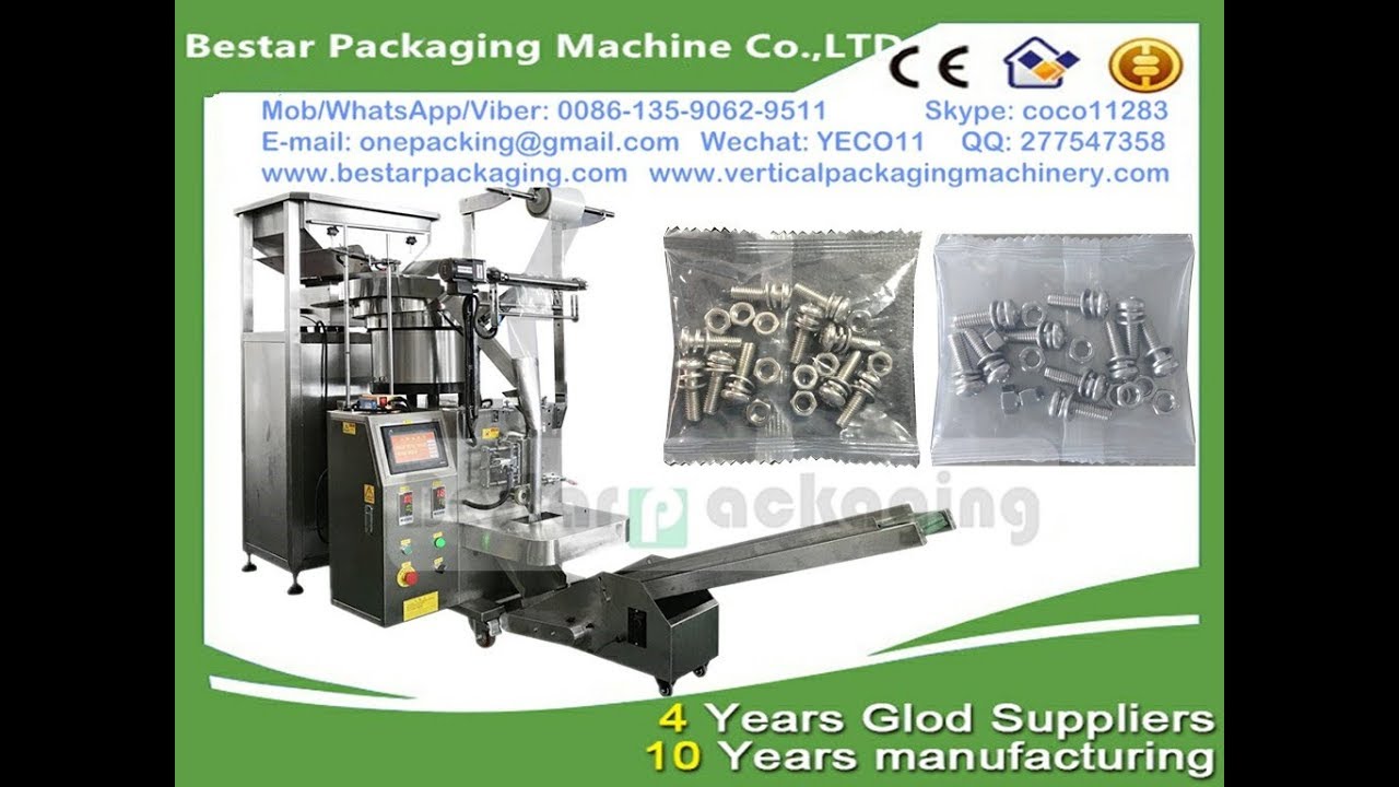 Automatic Hardware fittings nuts packaging machine,nuts counting ...