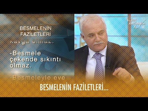 Besmelenin faziletleri... - Nihat Hatipoğlu ile Dosta Doğru 1. Bölüm