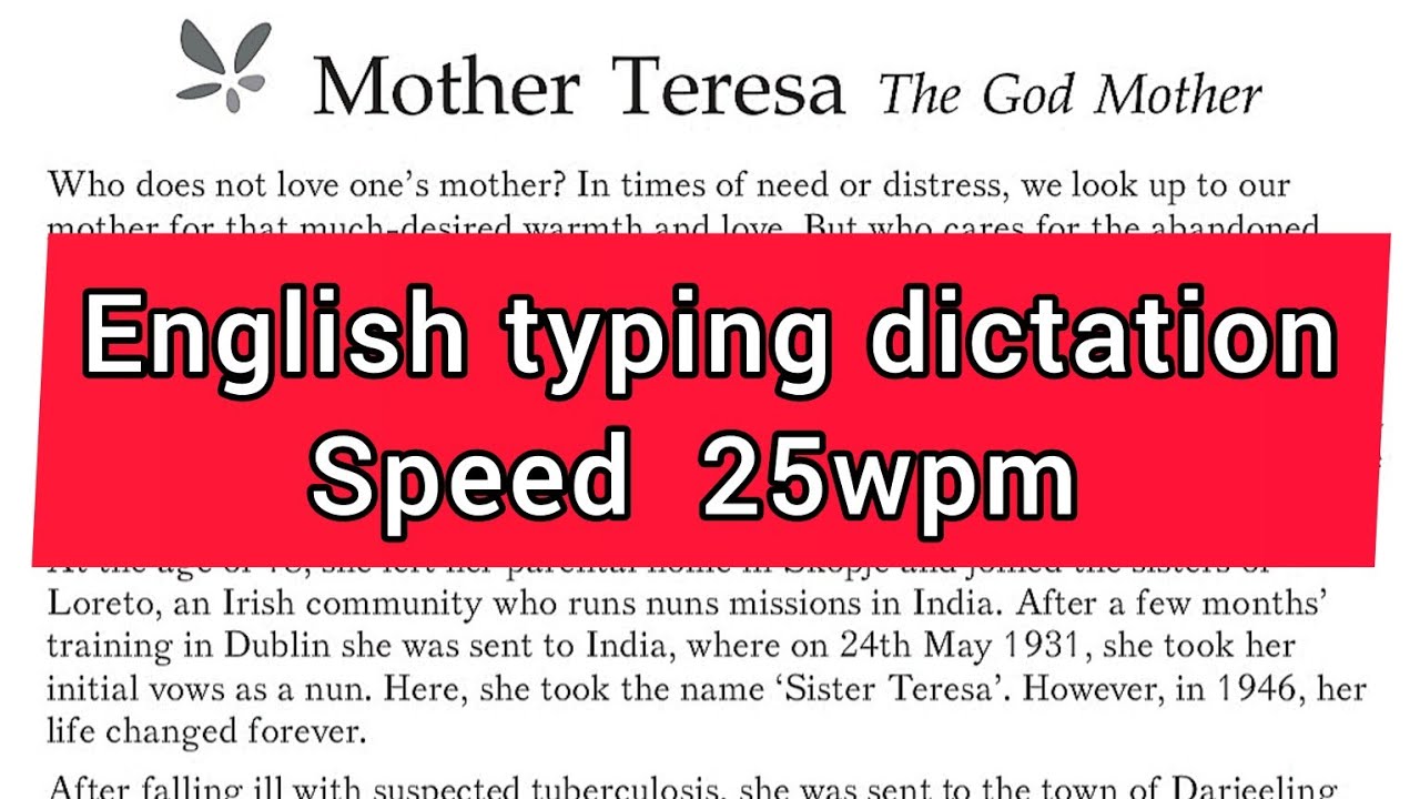 @25 wpm English typing dictation ll English typing audio for mp court ...