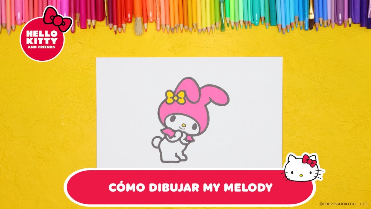 Cómo dibujar My Melody | Cómo dibujar los amigos de Hello Kitty - YouTube