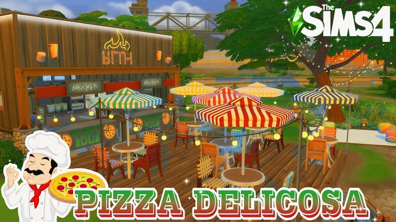 🍕 Un stand de ventes de Pizzas pour vos Sims !! 🍕 | COZY SPEED BUILD ...