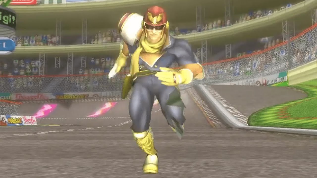 Captain Falcon (F-Zero & Super Smash Bros.) in Mario Kart Wii - YouTube
